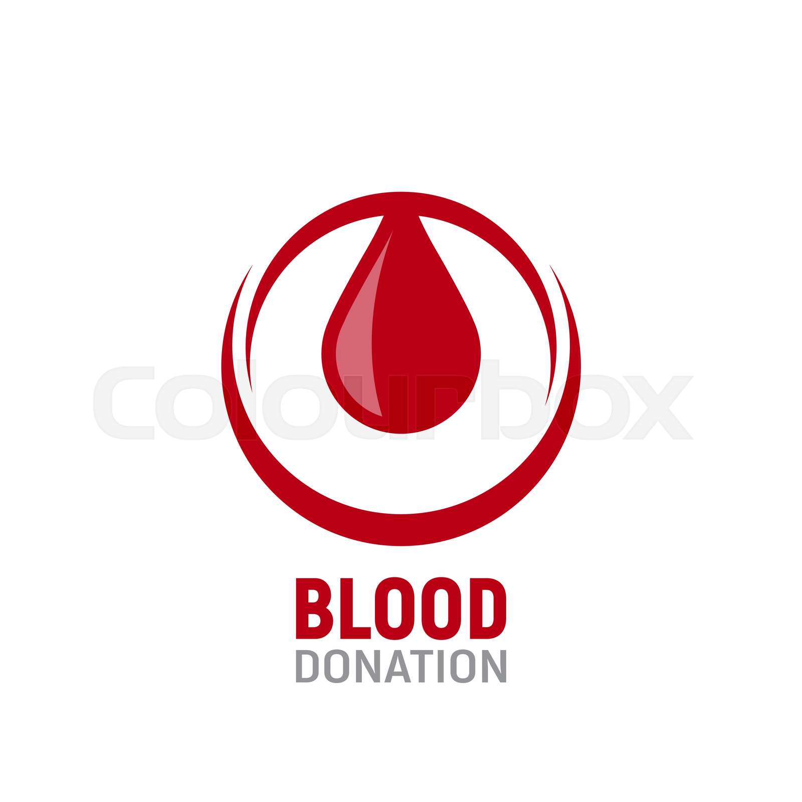 Blood Donation logo. A drop of blood. Vector Illustration | Stock ...
