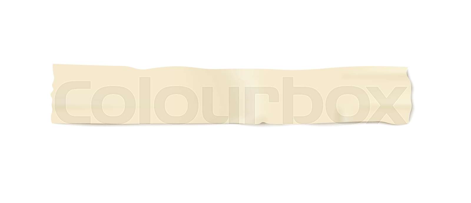 Realistic strip of adhesive masking tape mockup with 3D wrinkly texture ...