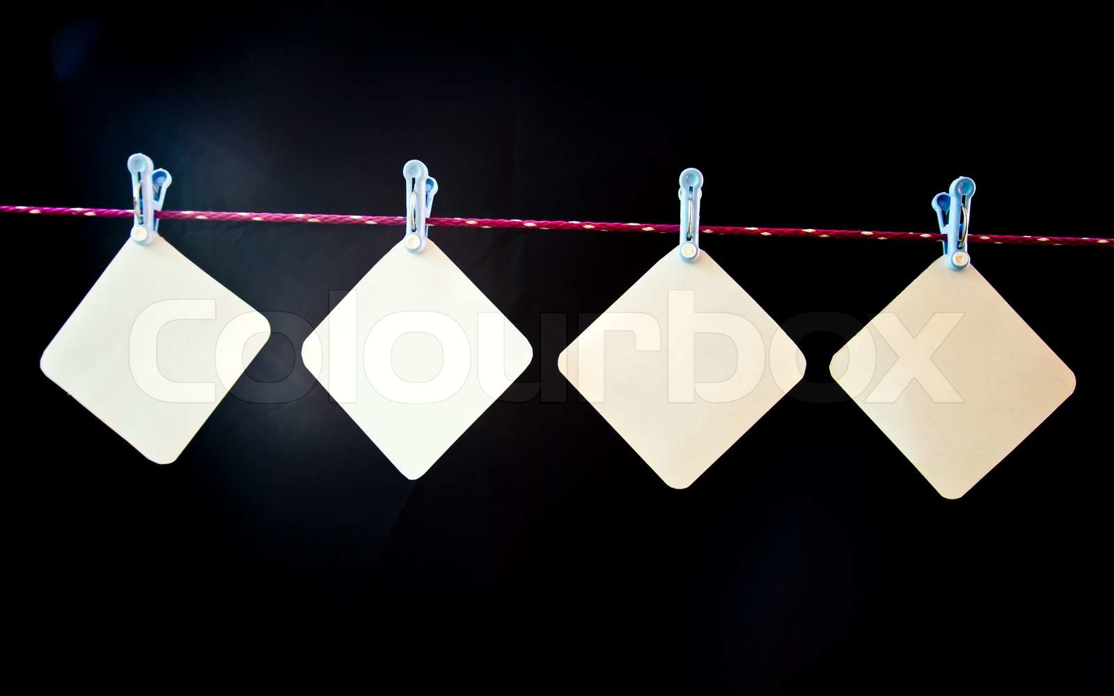 Hang paper | Stock image | Colourbox