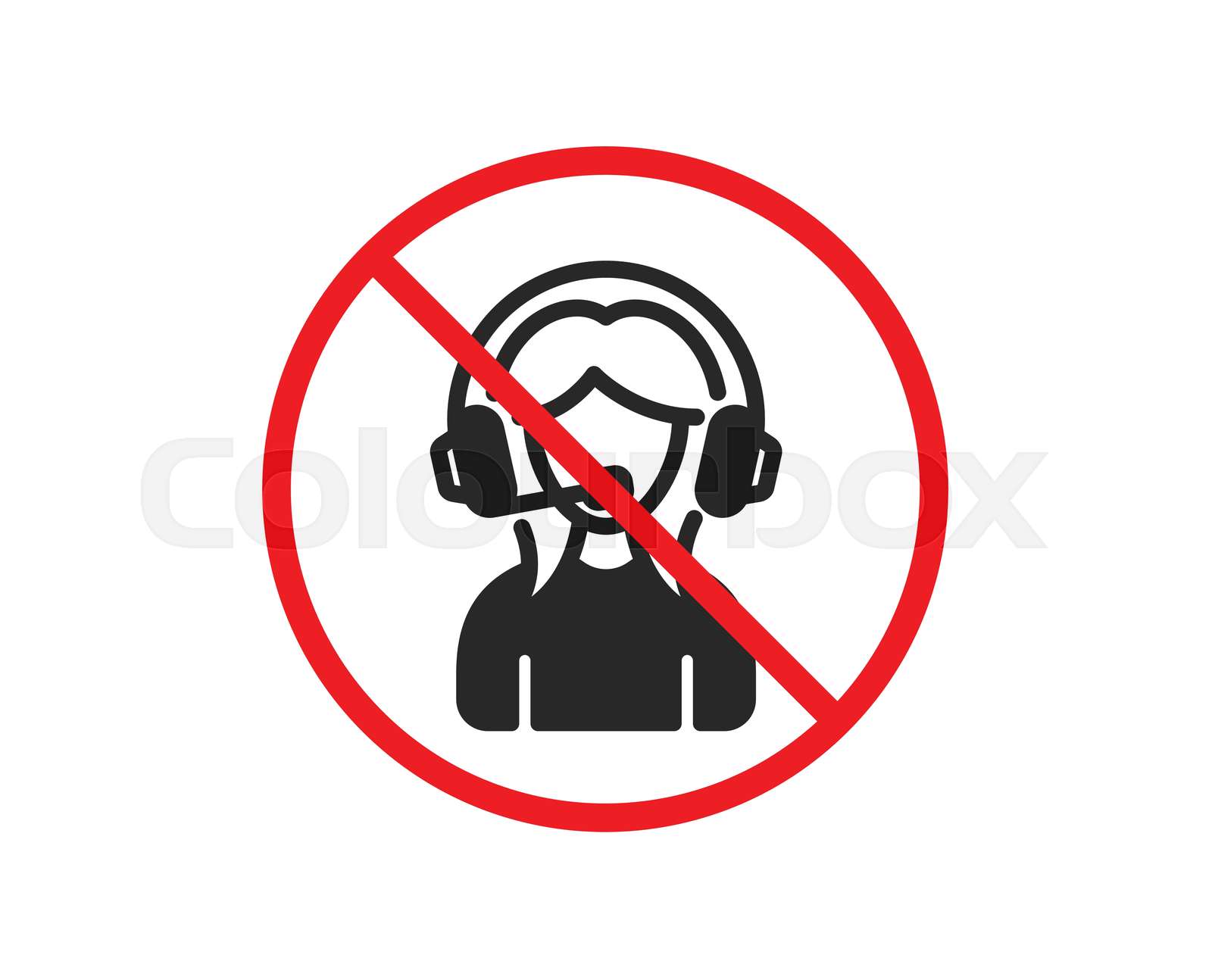 nein, bann, symbol | Stock-Vektor | Colourbox