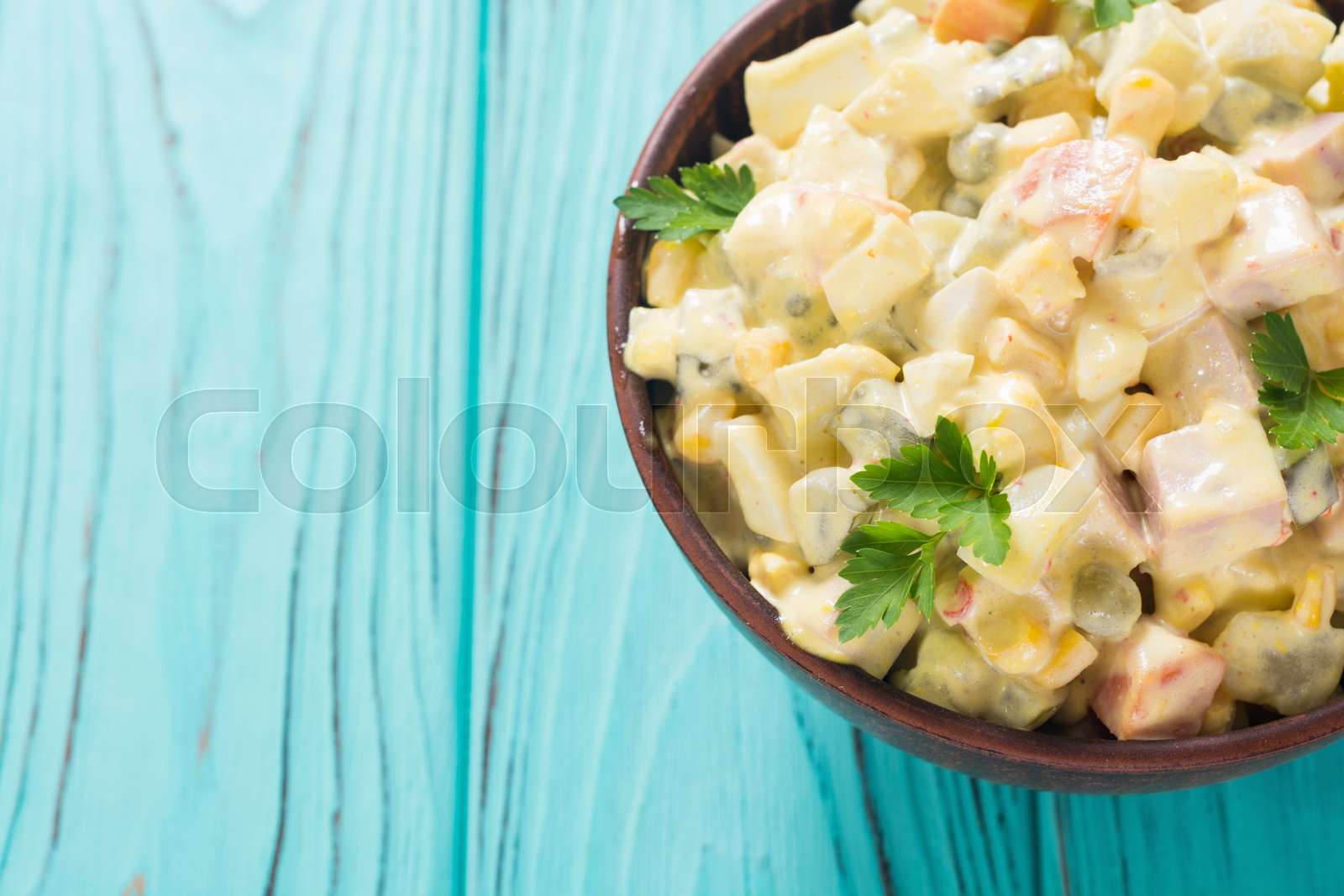 Traditional Mayonnaise Russian salad olivier | Stock image | Colourbox
