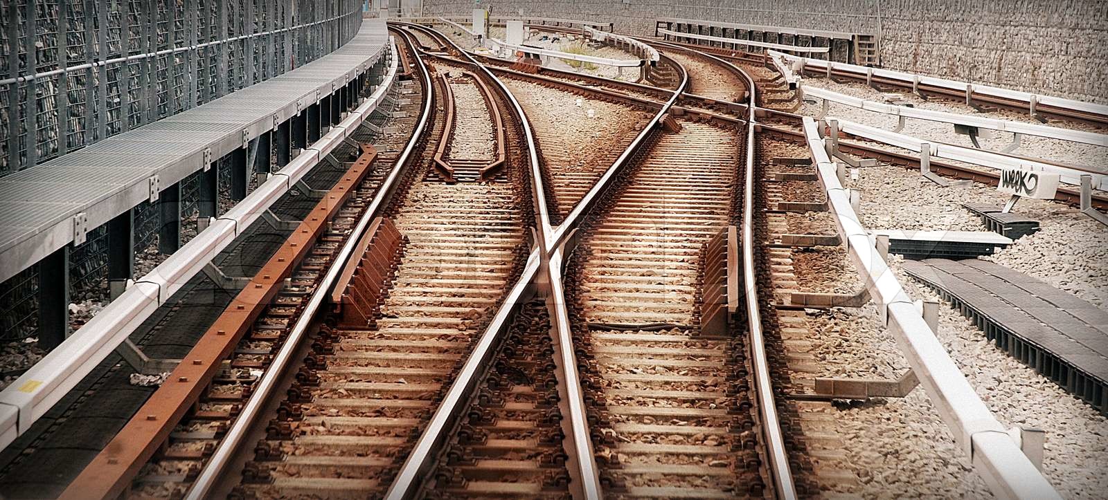 Railroad Line / Railroad Track | Stock image | Colourbox