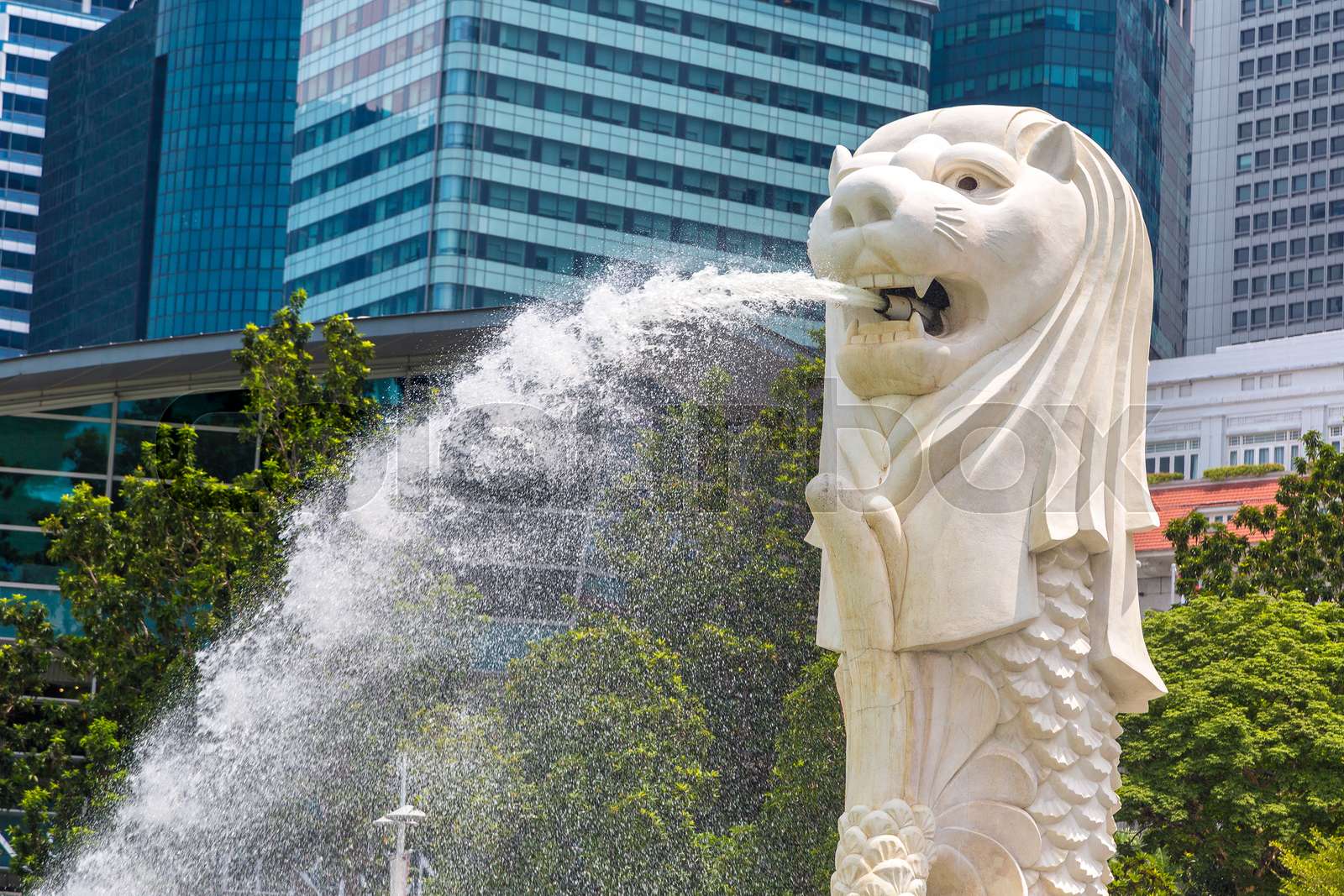 Merlion fountain in Singapore | Stock image | Colourbox