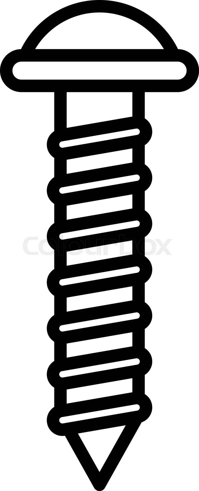 Screw Clipart Black And White