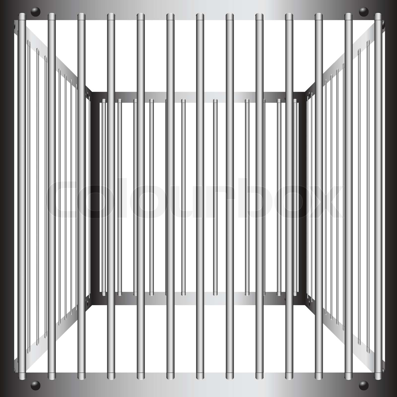 Steel cages | Stock vector | Colourbox