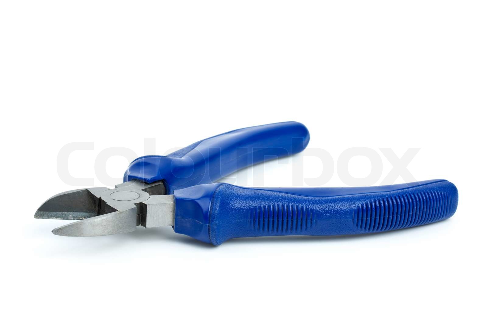 Opened Side cutter tool close-up | Stock image | Colourbox