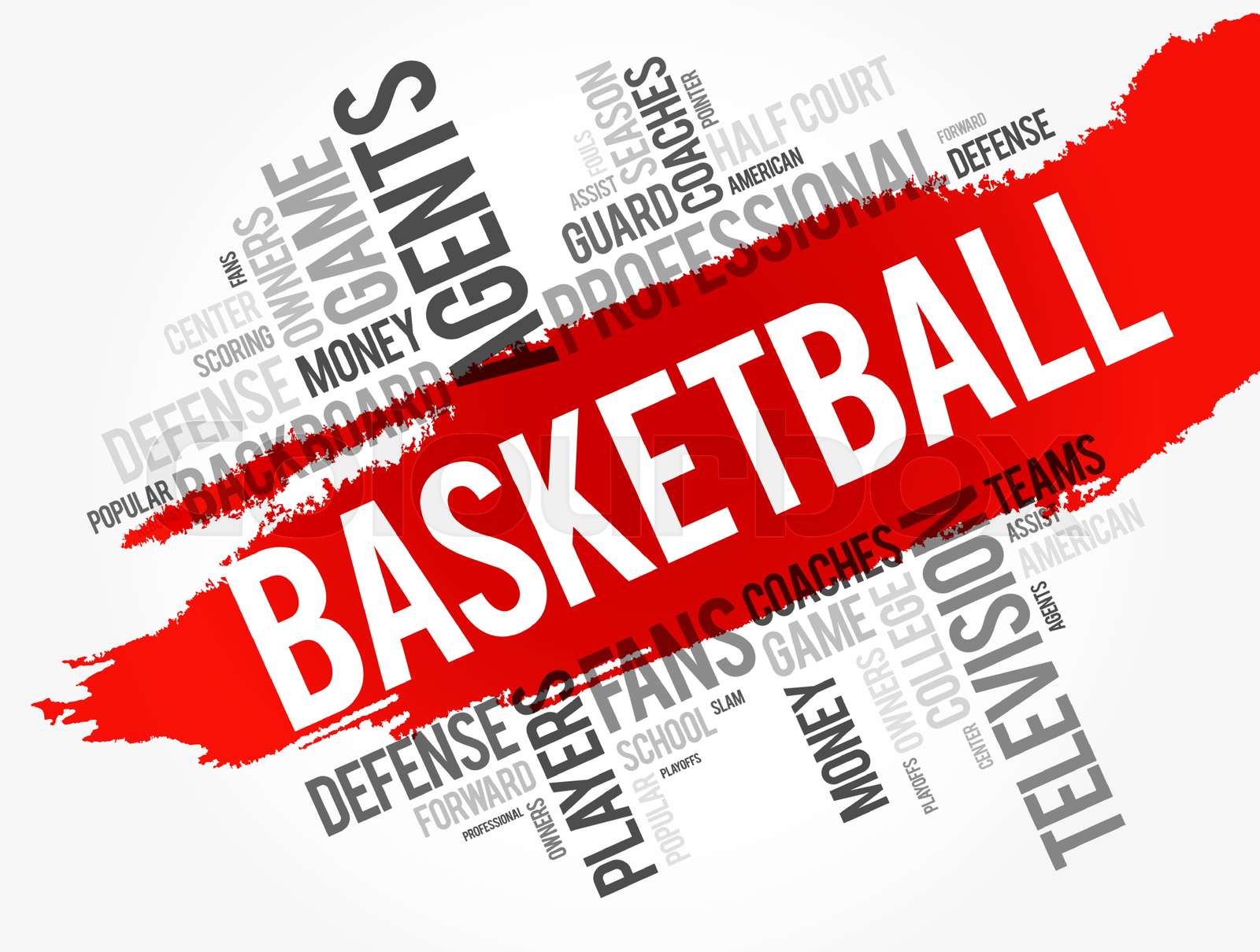 Basketball word cloud collage | Stock vector | Colourbox