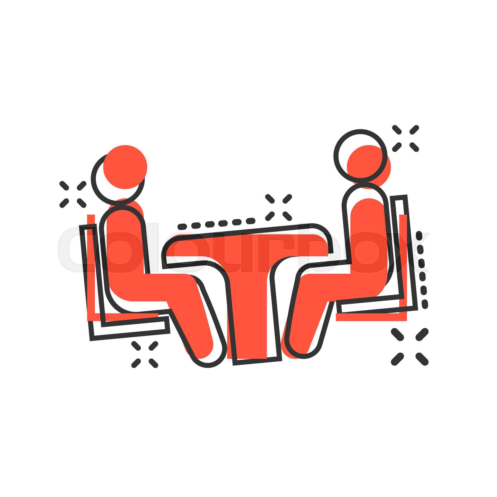 sprechen, icon, leute | Stock-Vektor | Colourbox