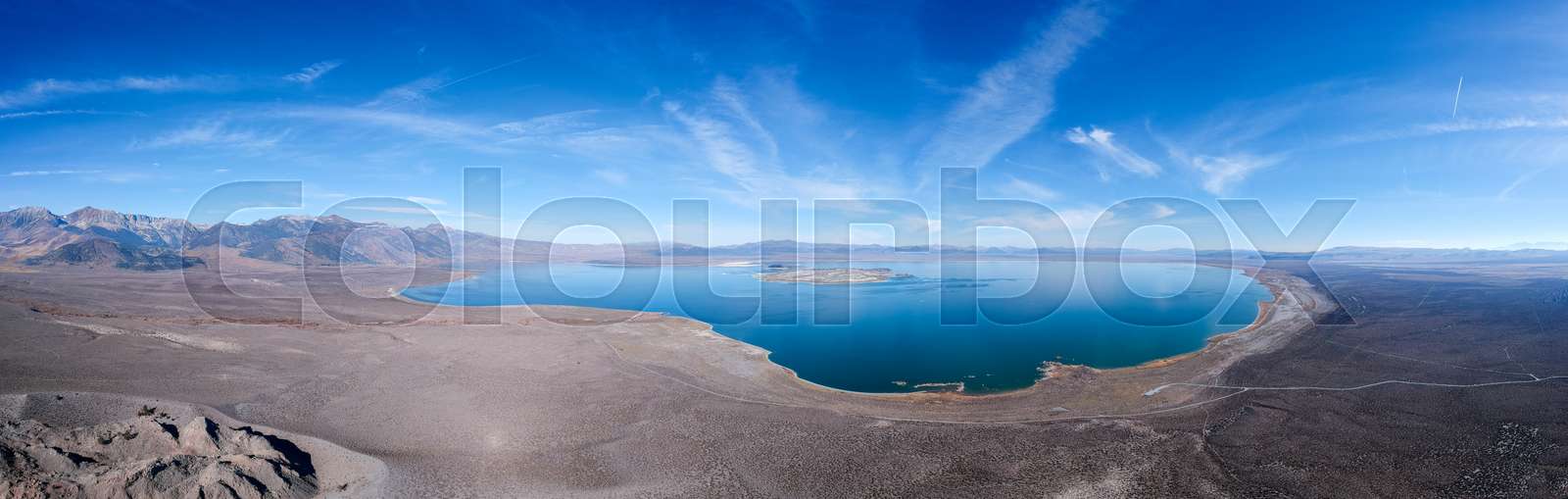 Aerial view of Mono Lake in California, USA | Stock image | Colourbox