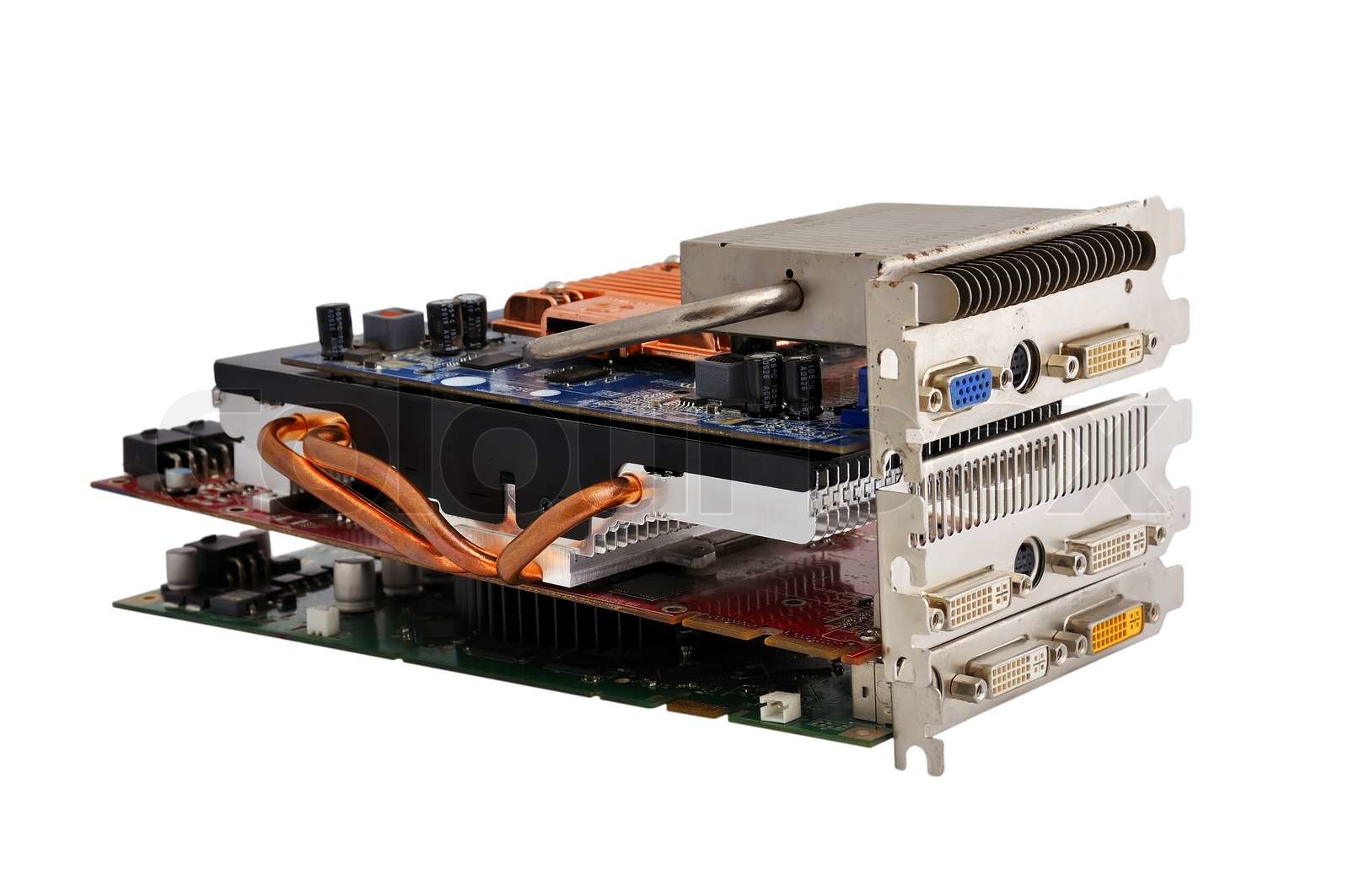 Computer graphic cards | Stock image | Colourbox