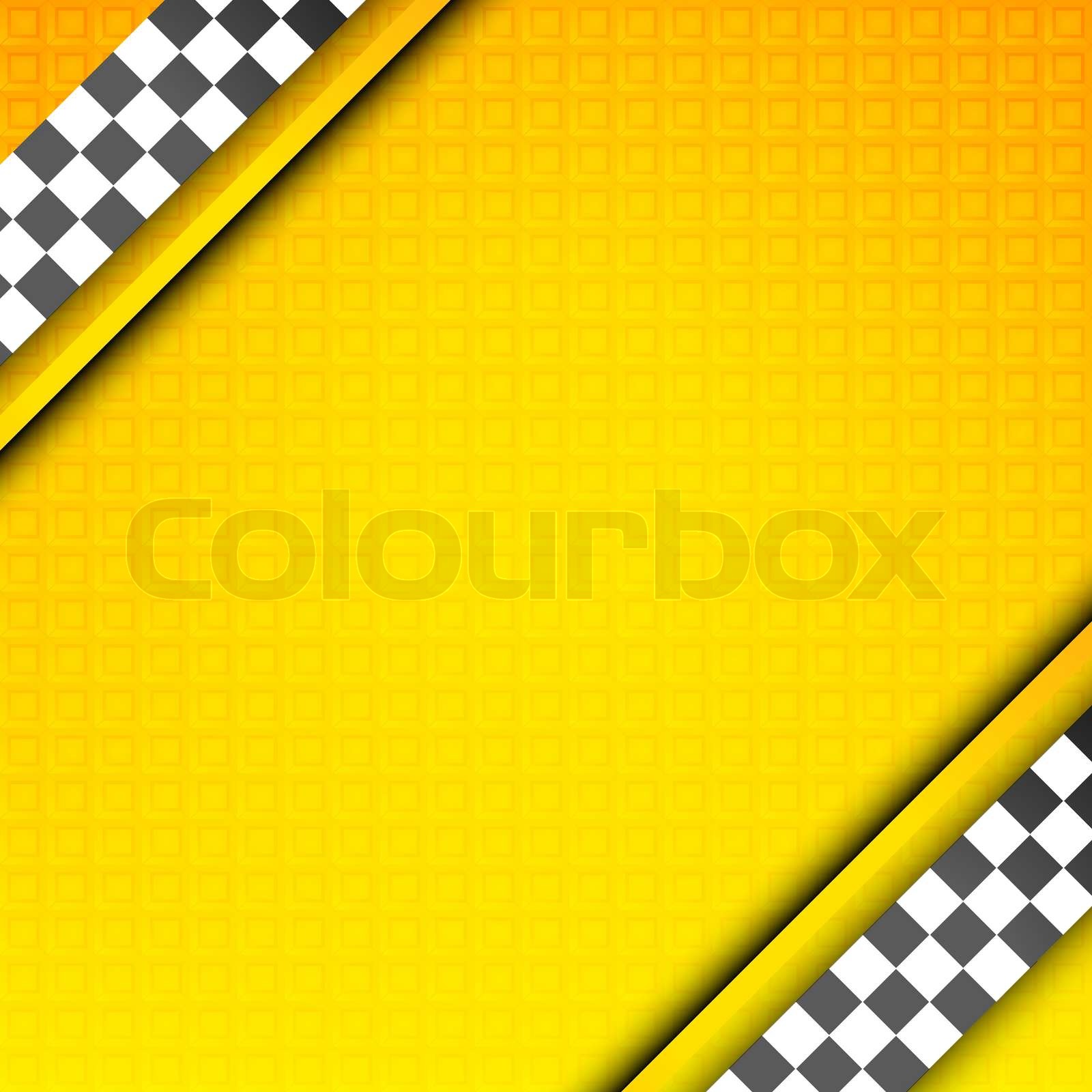 Racing template, taxi backdrop | Stock vector | Colourbox