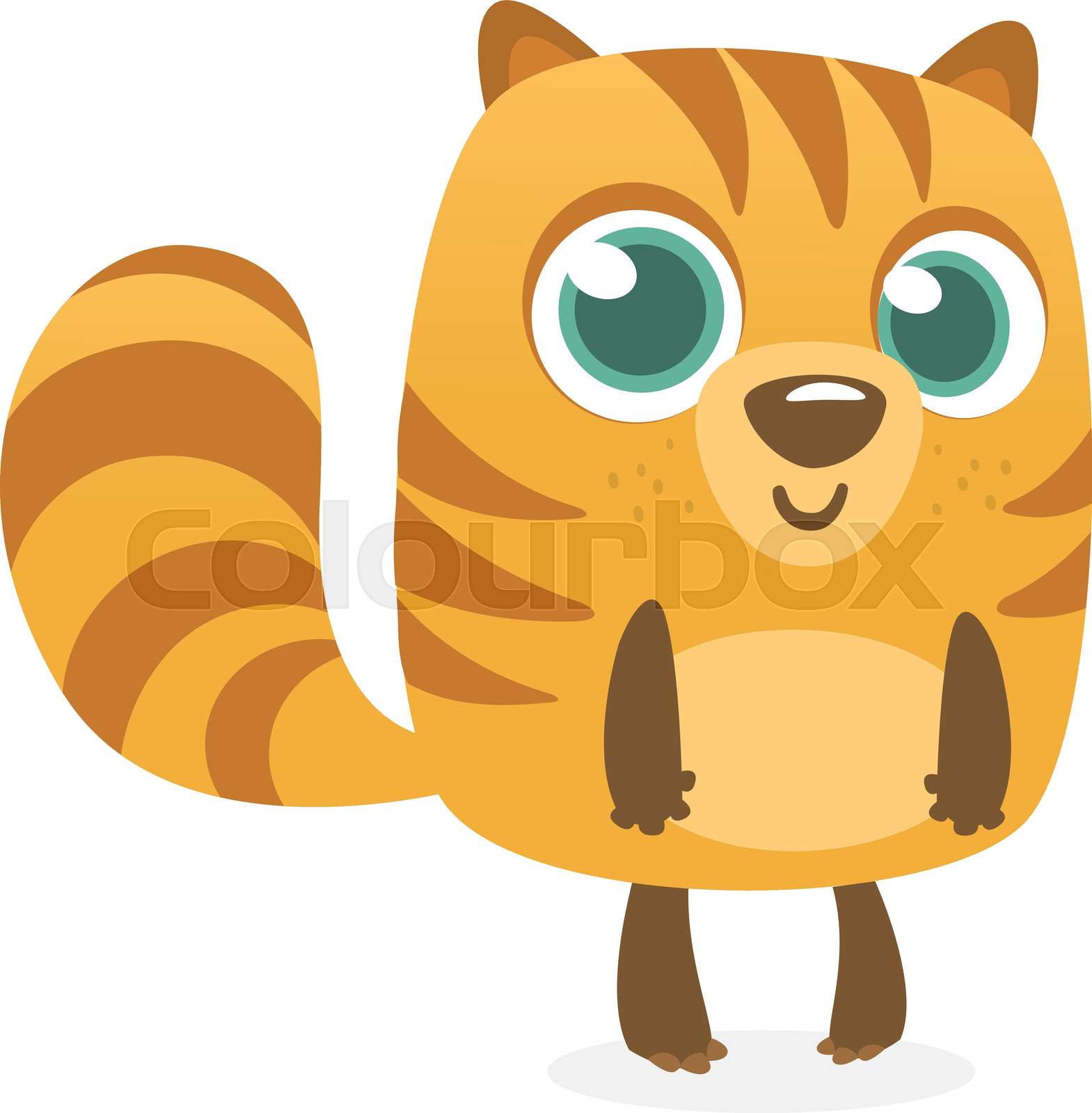 Woodchuck or chipmunk cartoon character | Stock vector | Colourbox