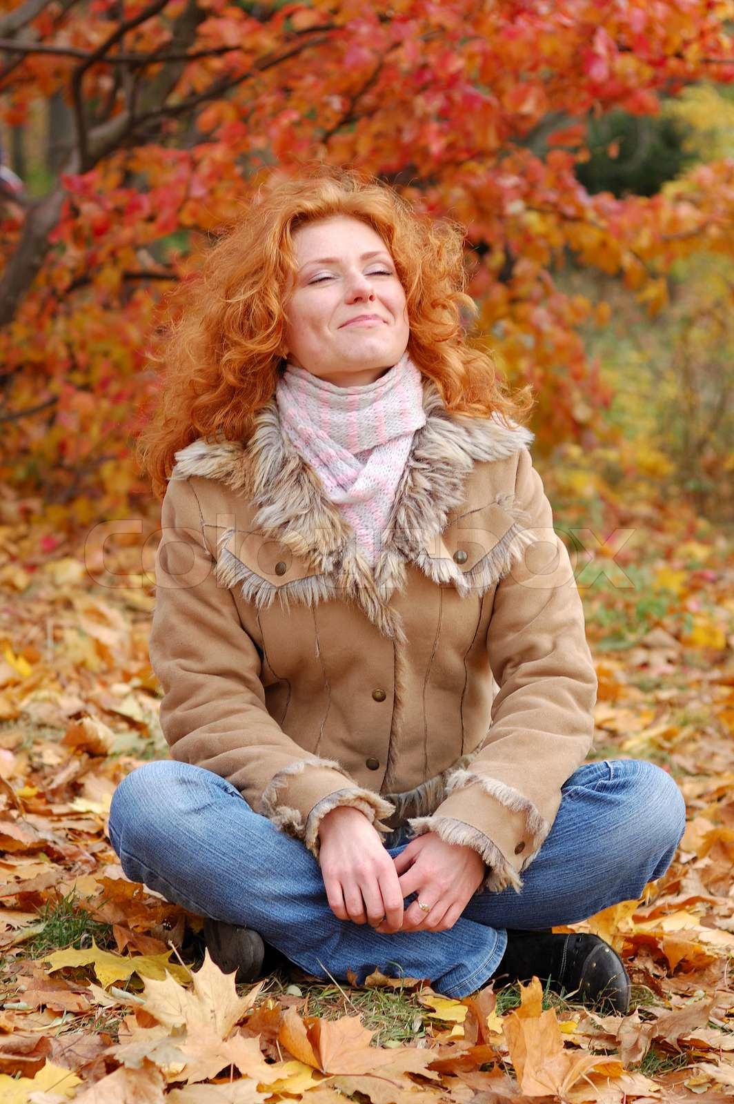 relaxing girl | Stock image | Colourbox