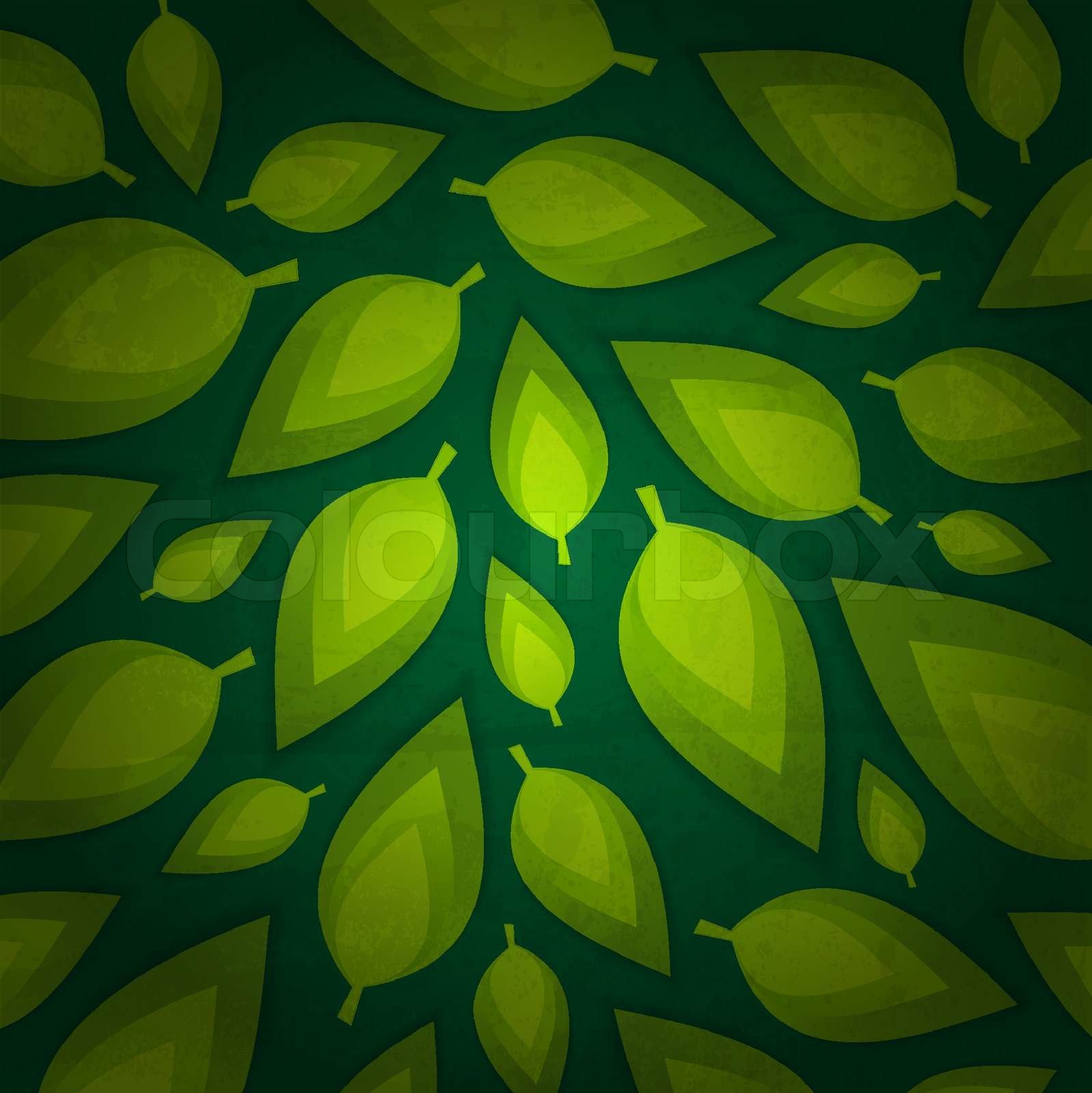 frische grüne Blätter-design | Stock-Vektor | Colourbox