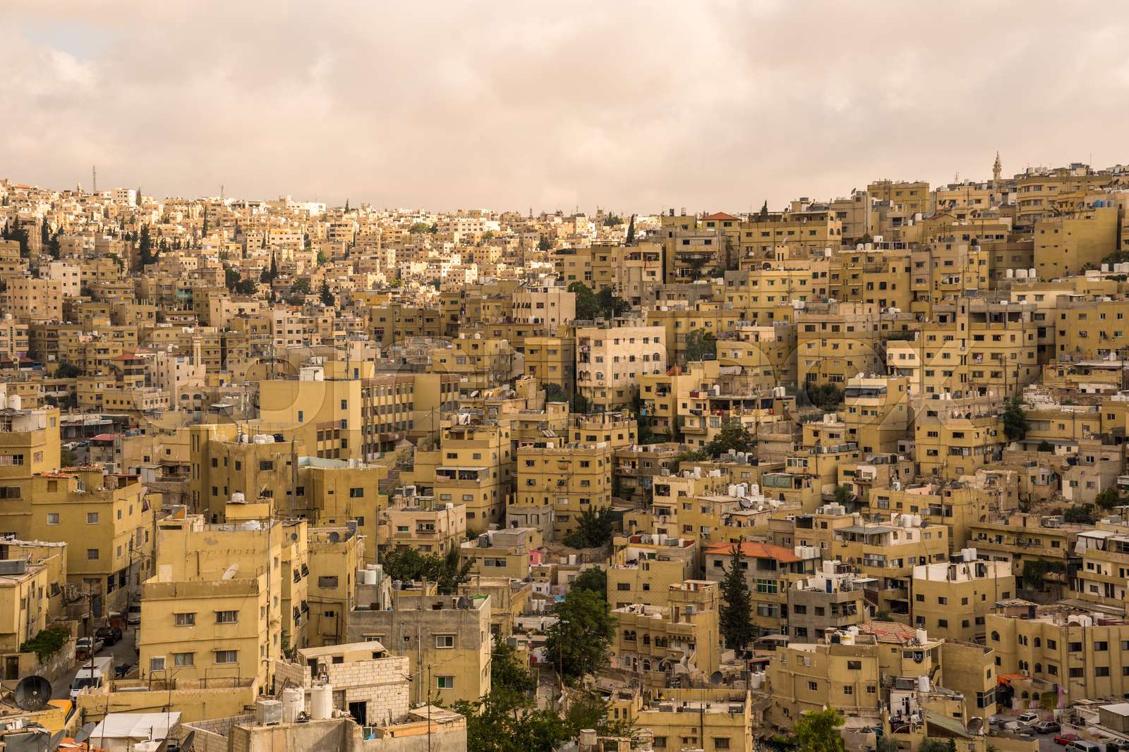 Aerial view of Amman City | Stock image | Colourbox