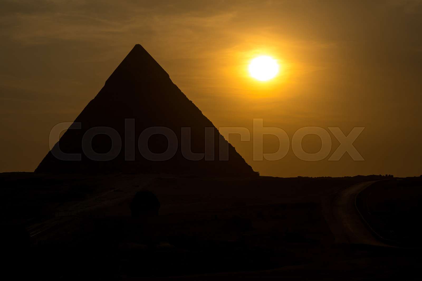 The Great pyramid on sunset | Stock image | Colourbox