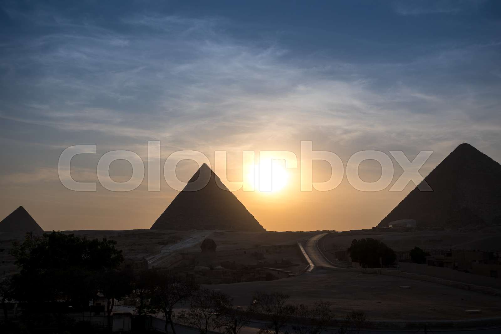 The Great pyramid on sunset | Stock image | Colourbox