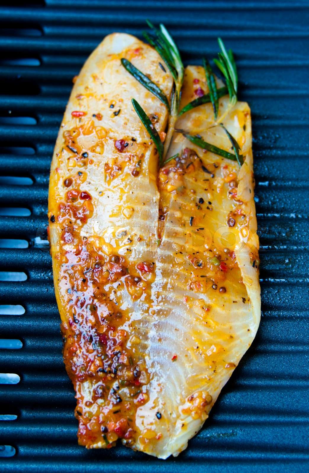 delicius fish bbq | Stock image | Colourbox