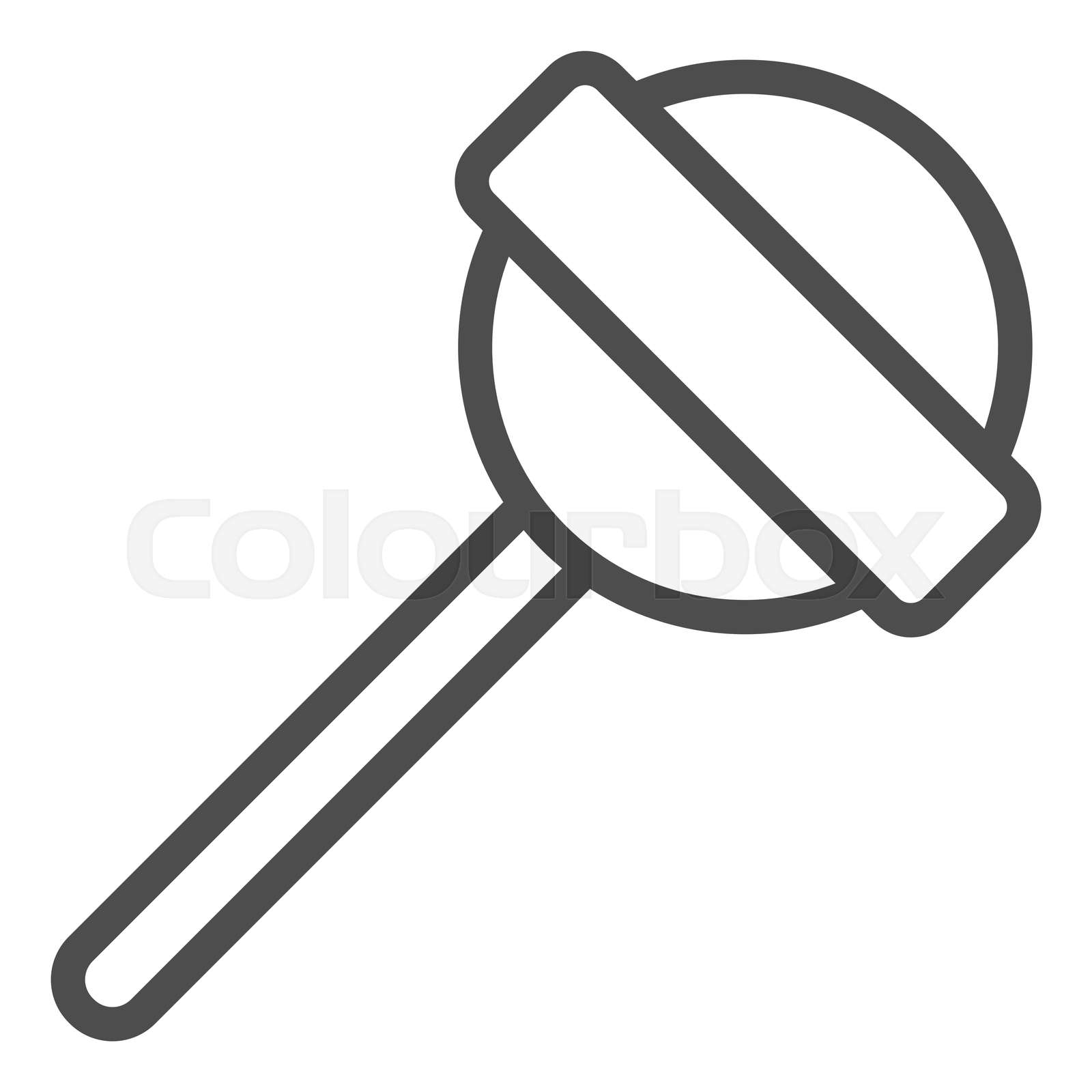 Lollipop on stick line icon. Sweet food vector illustration isolated on ...