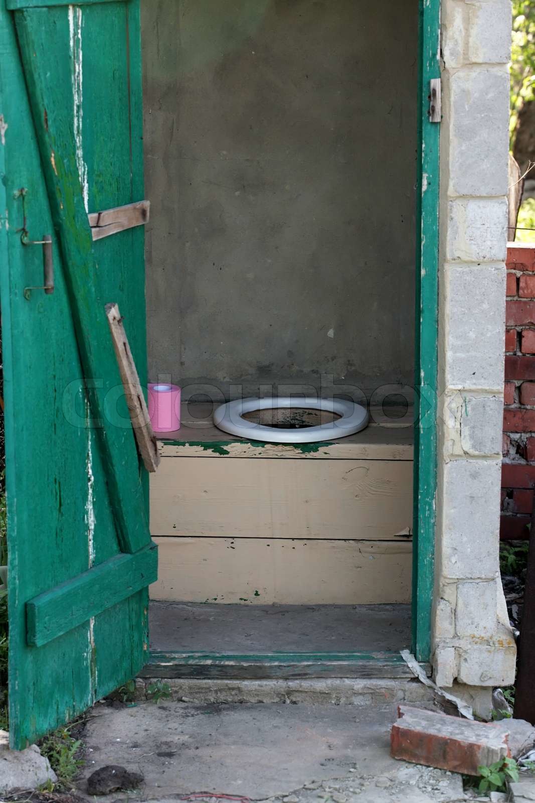 old outdoors toilet | Stock image | Colourbox