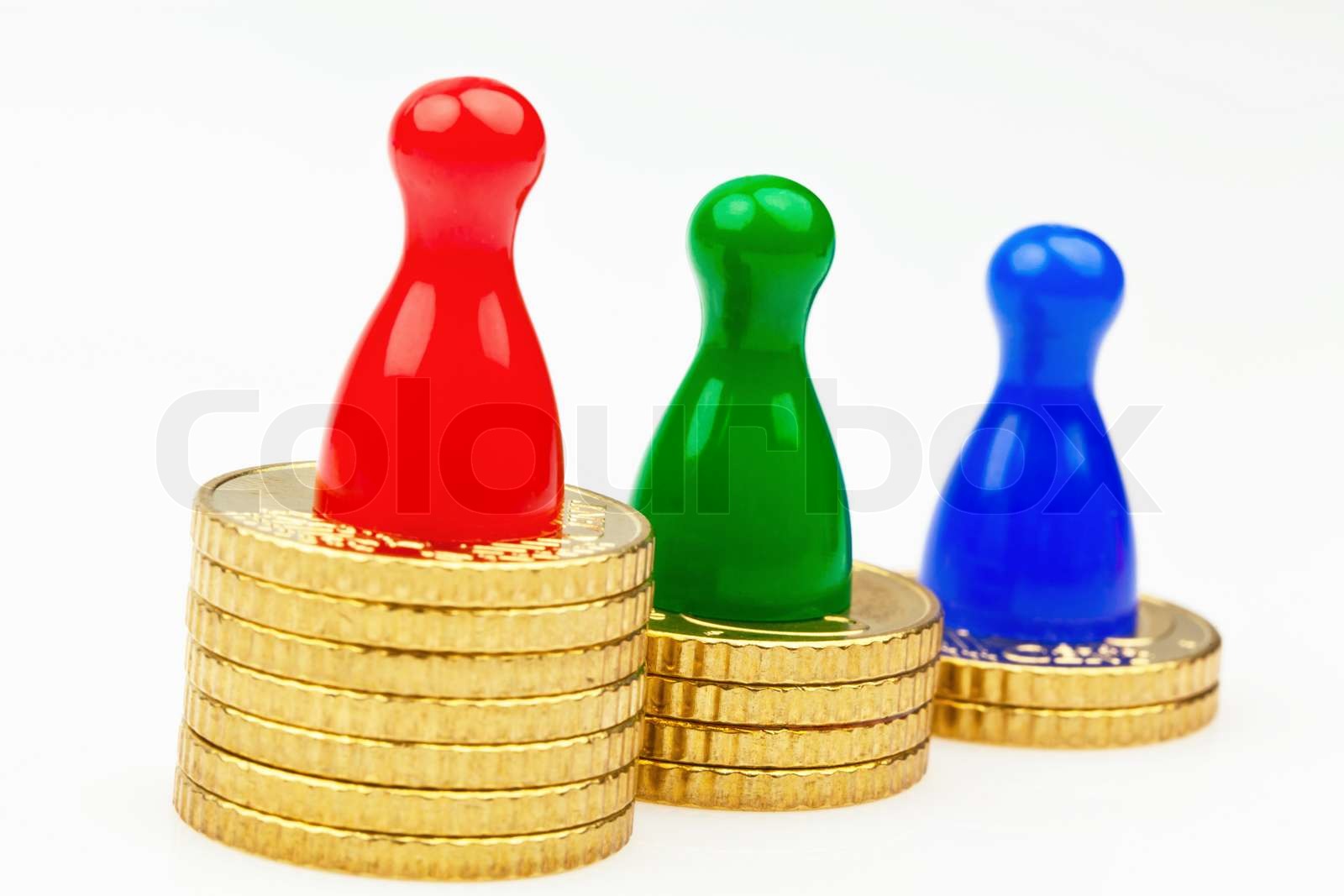 characters on coins | Stock image | Colourbox