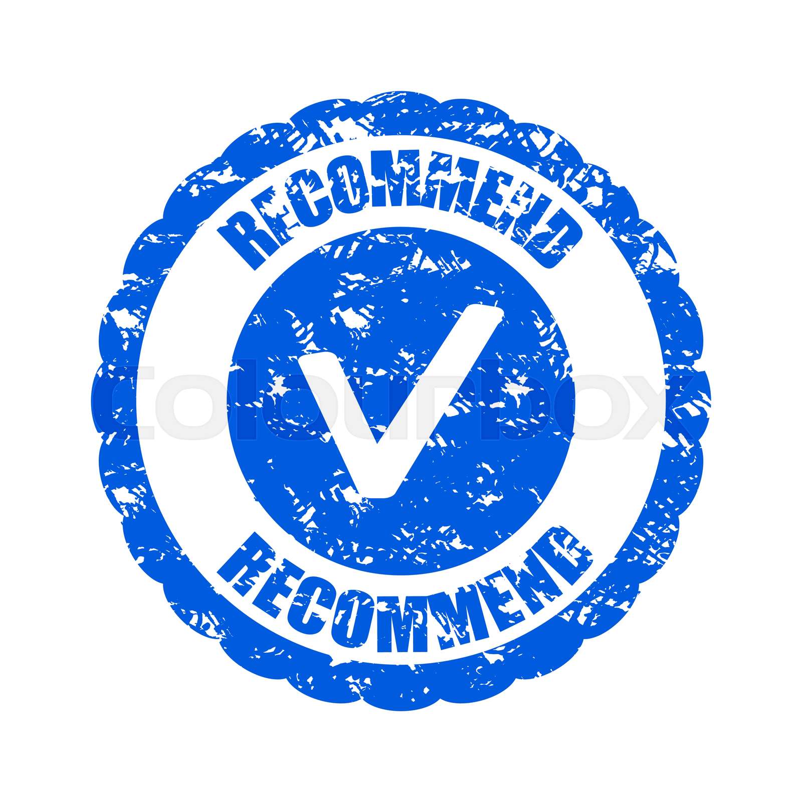 Recommend rubber stamp for some items in store | Stock vector | Colourbox