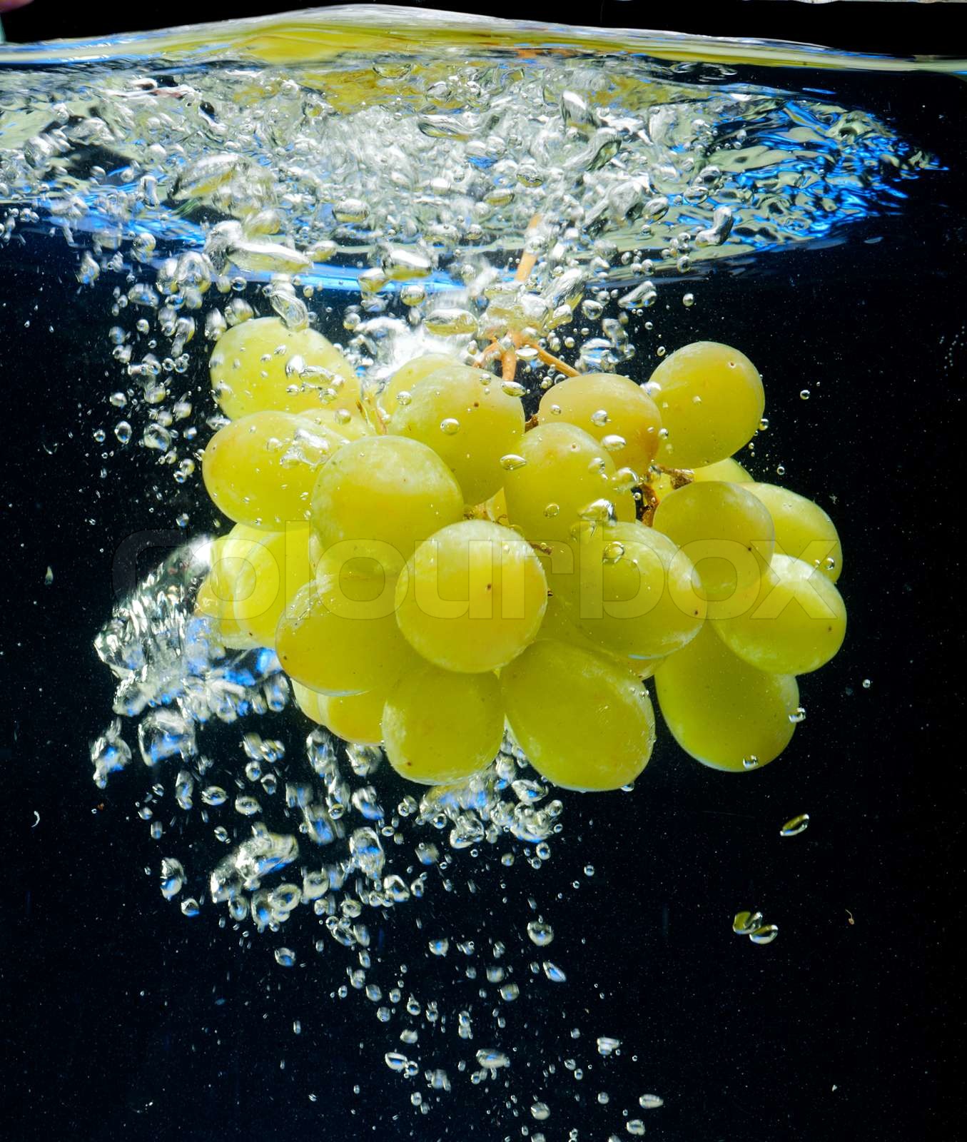 Grapes in the water | Stock image | Colourbox
