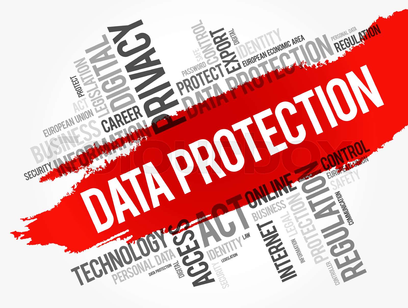 Data Protection word cloud collage | Stock vector | Colourbox