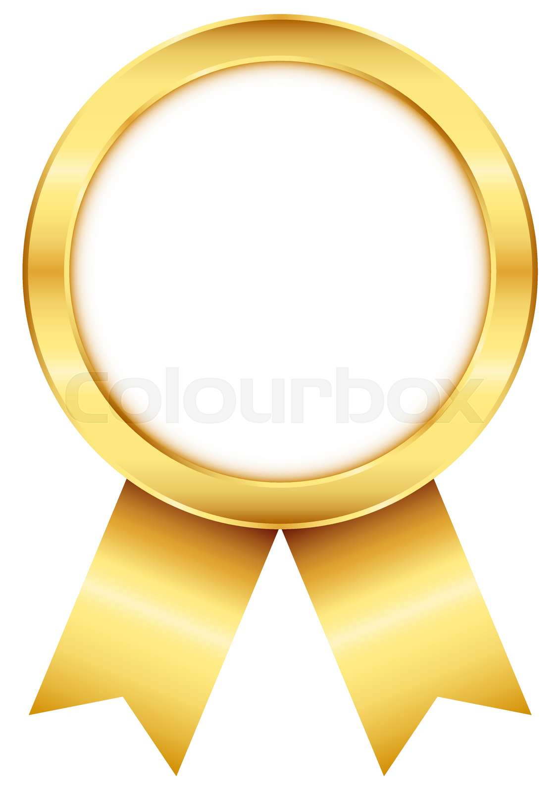 Runder Goldener Orden Rahmen Mit Band | Stock-Vektor | Colourbox