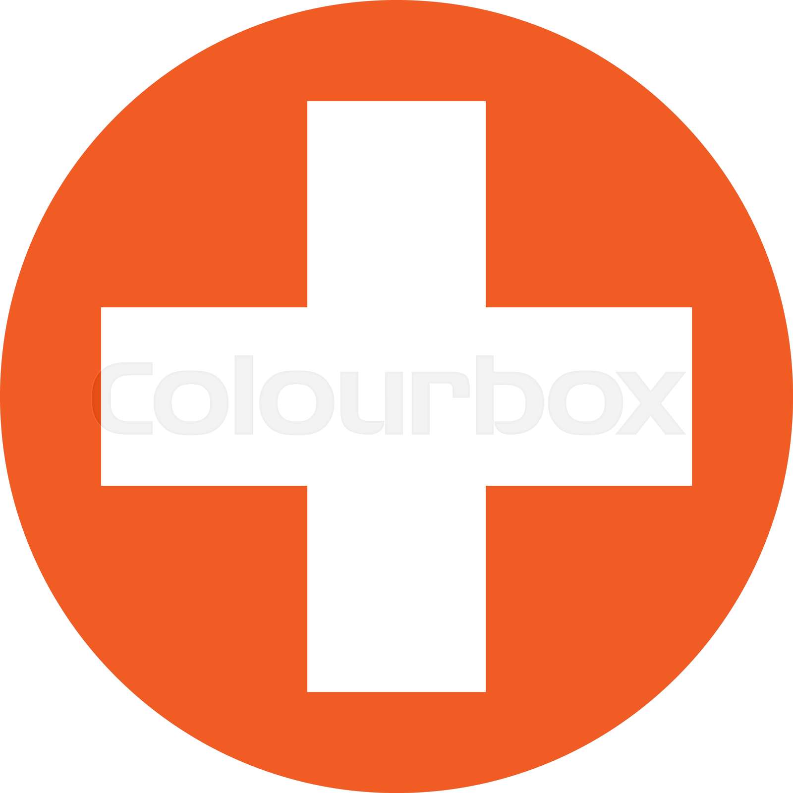 Cross red hospital medical vector sign symbol. For mobile user ...