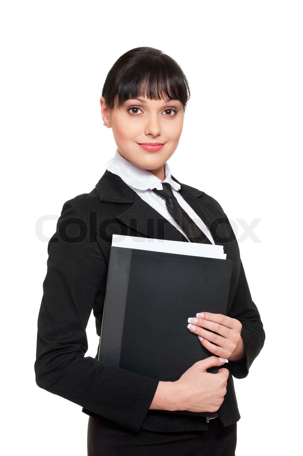 beautiful smiley secretary | Stock image | Colourbox