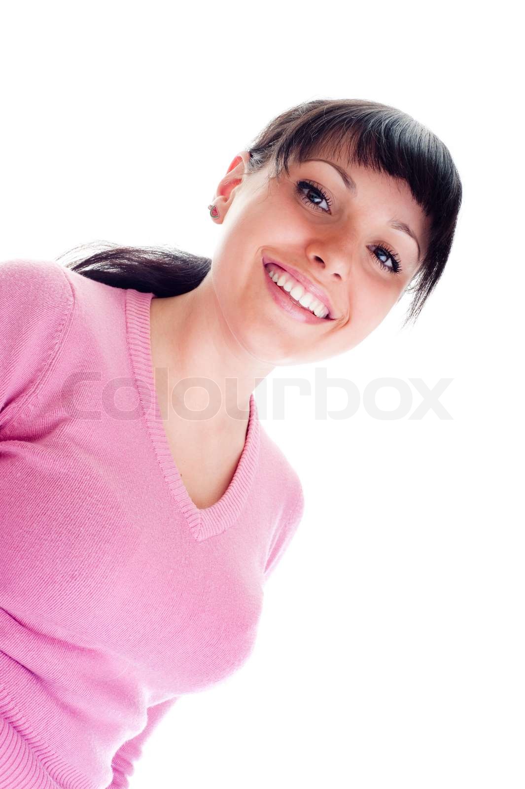 pretty smiley woman | Stock image | Colourbox