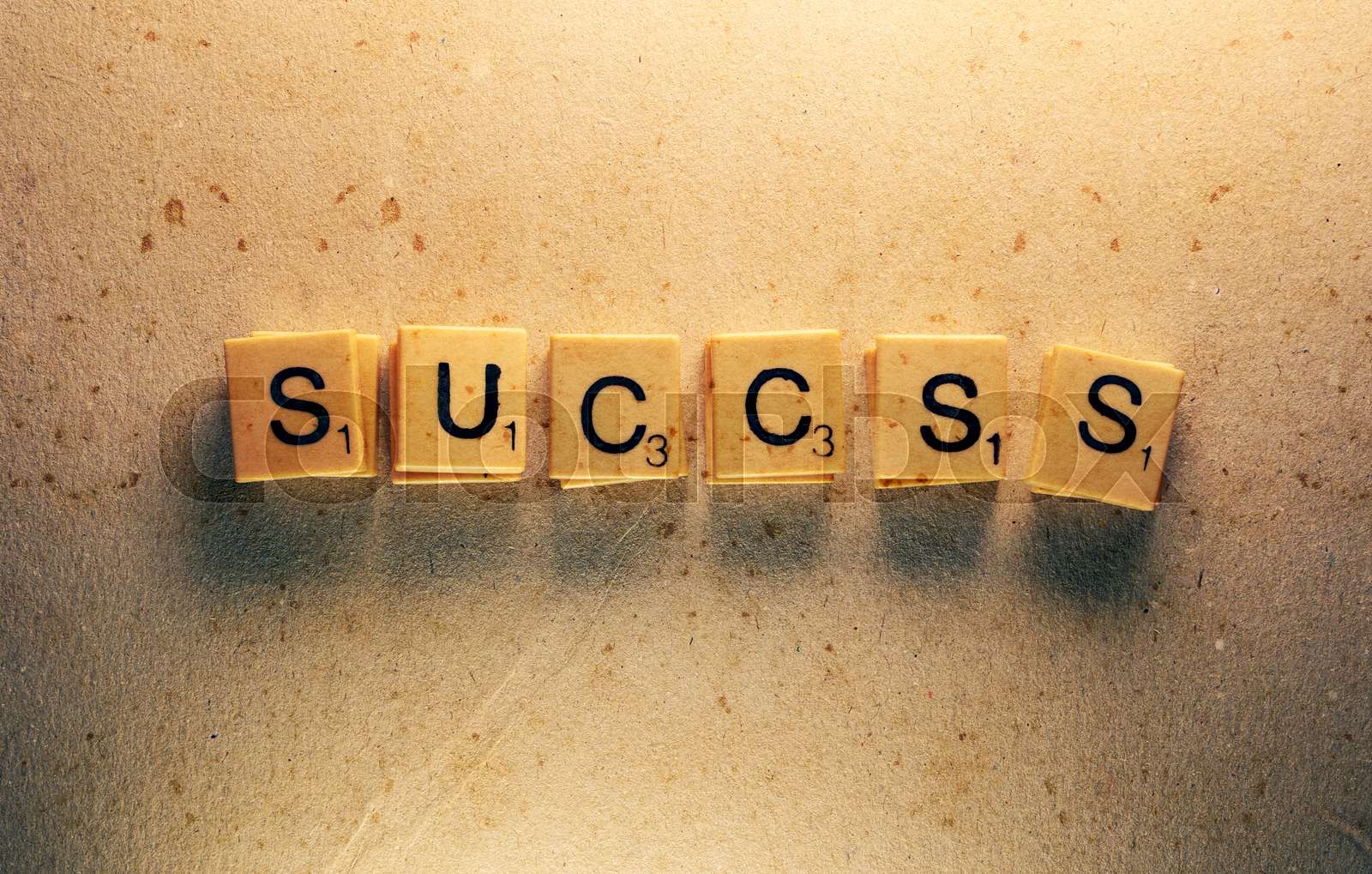 Success Label in scrabble | Stock image | Colourbox