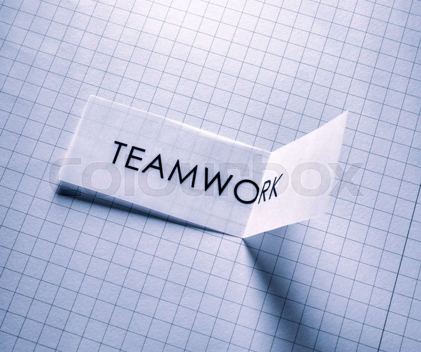 Teamwork Paper Tag | Stock image | Colourbox