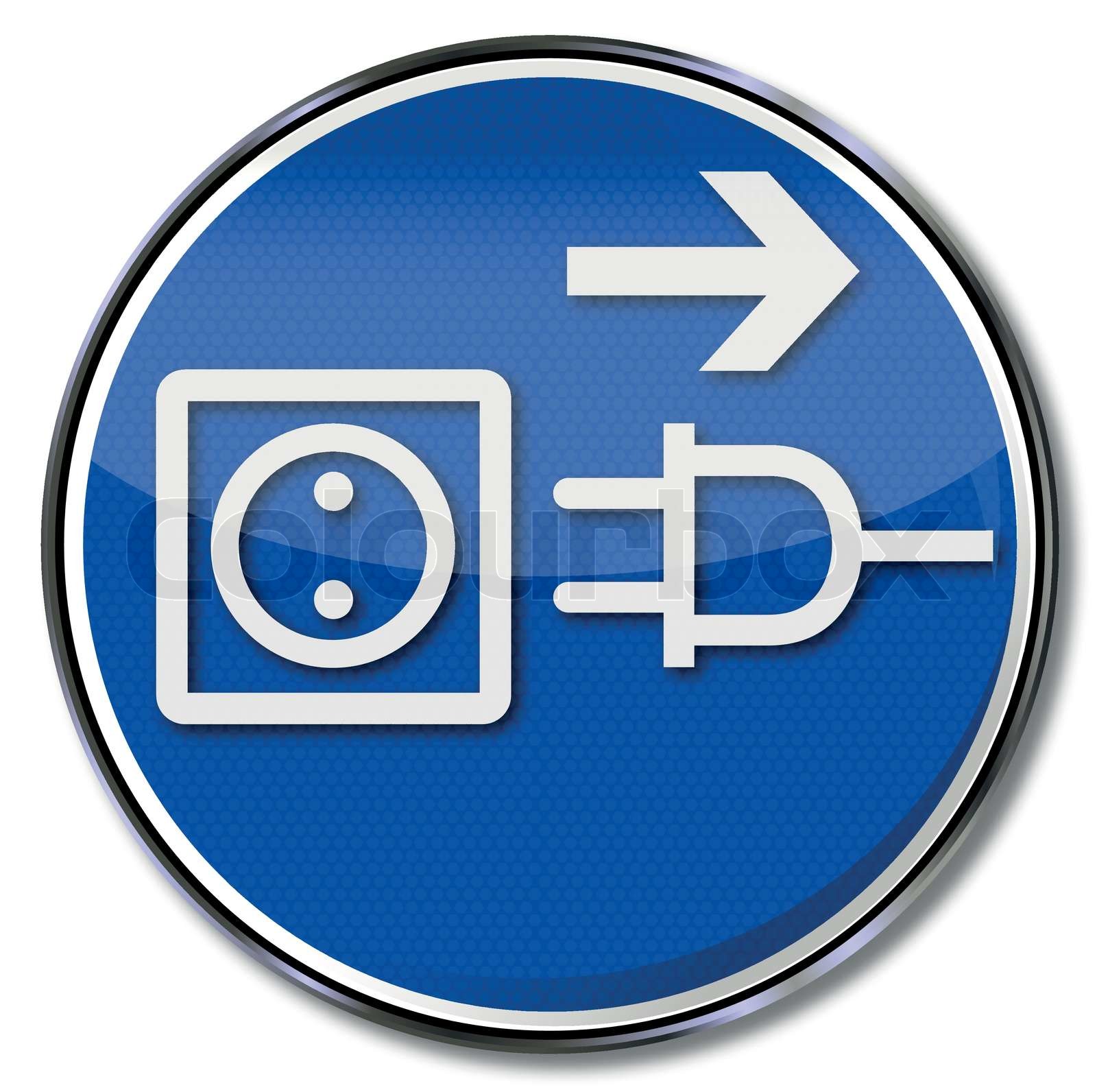 electricity, device, blue | Stock vector | Colourbox