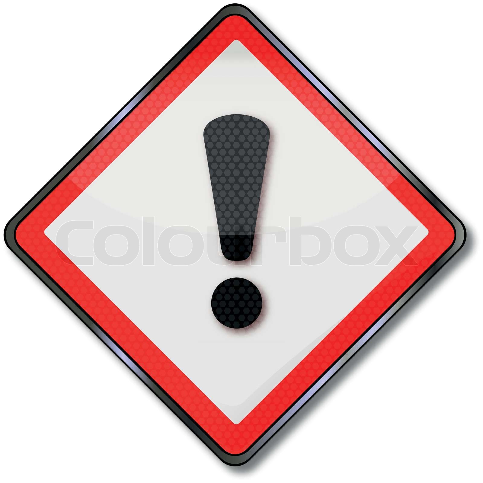 Schild Gefahrzeichen Rufzeichen | Stock-Vektor | Colourbox