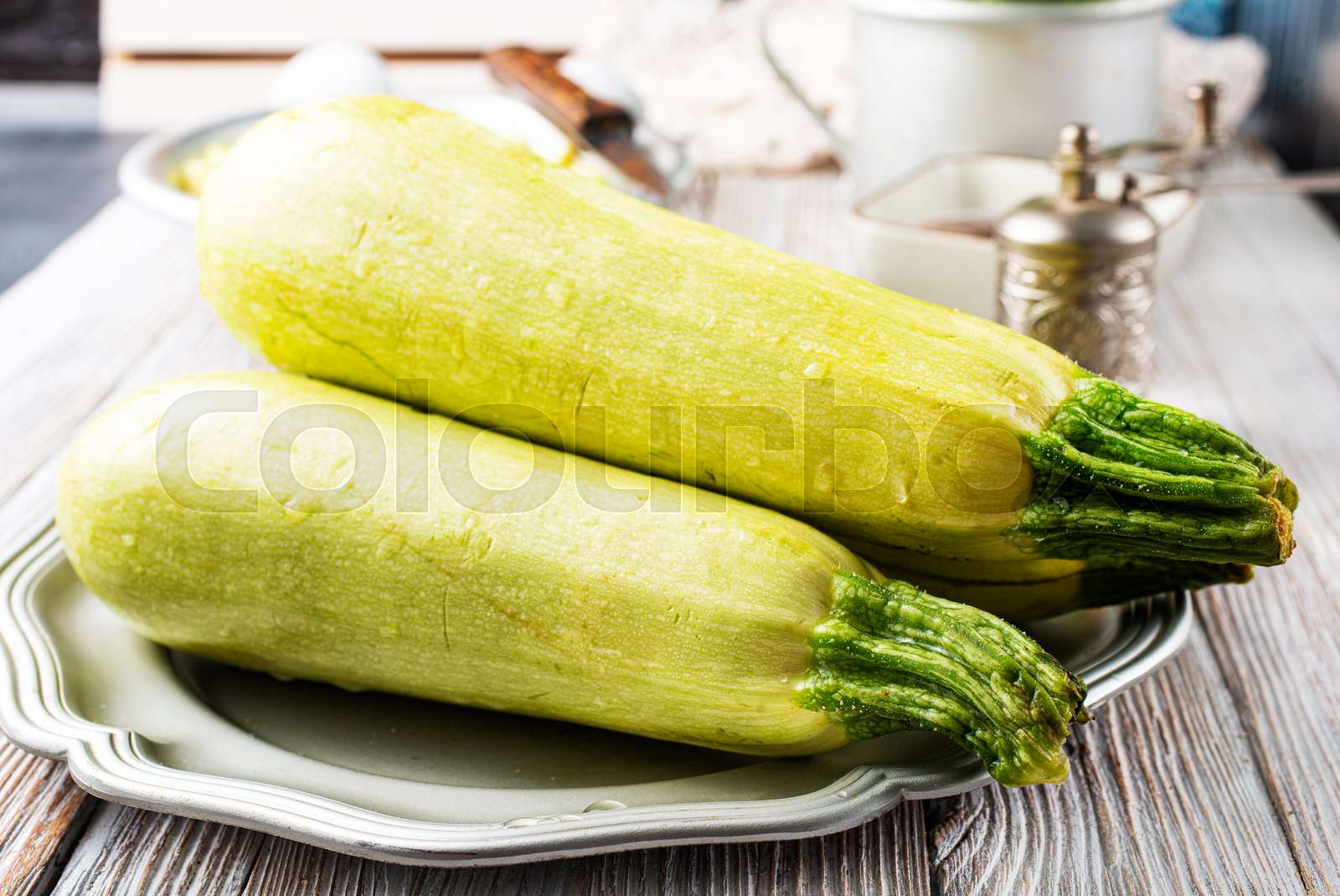 green zucchini | Stock image | Colourbox
