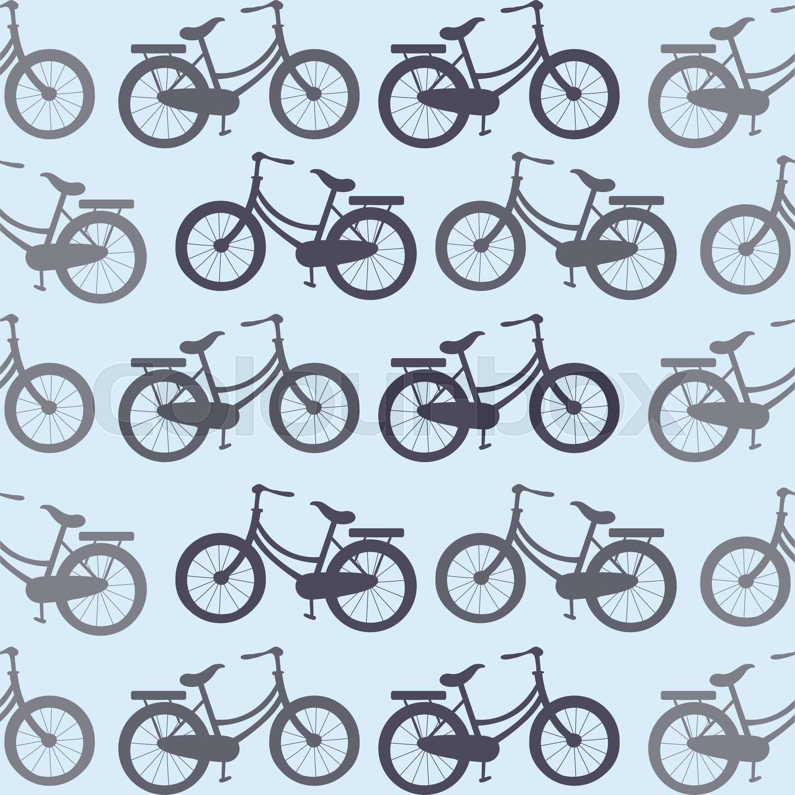 bicycle pattern | Stock vector | Colourbox