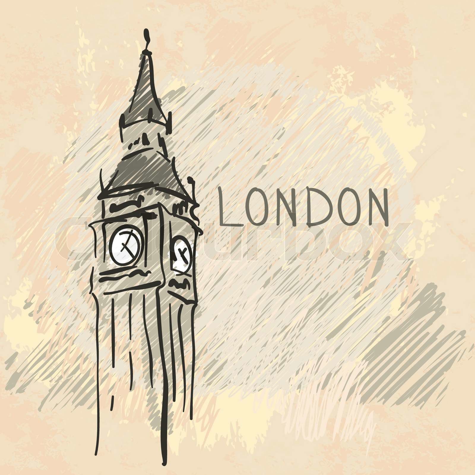 London Simple Drawing