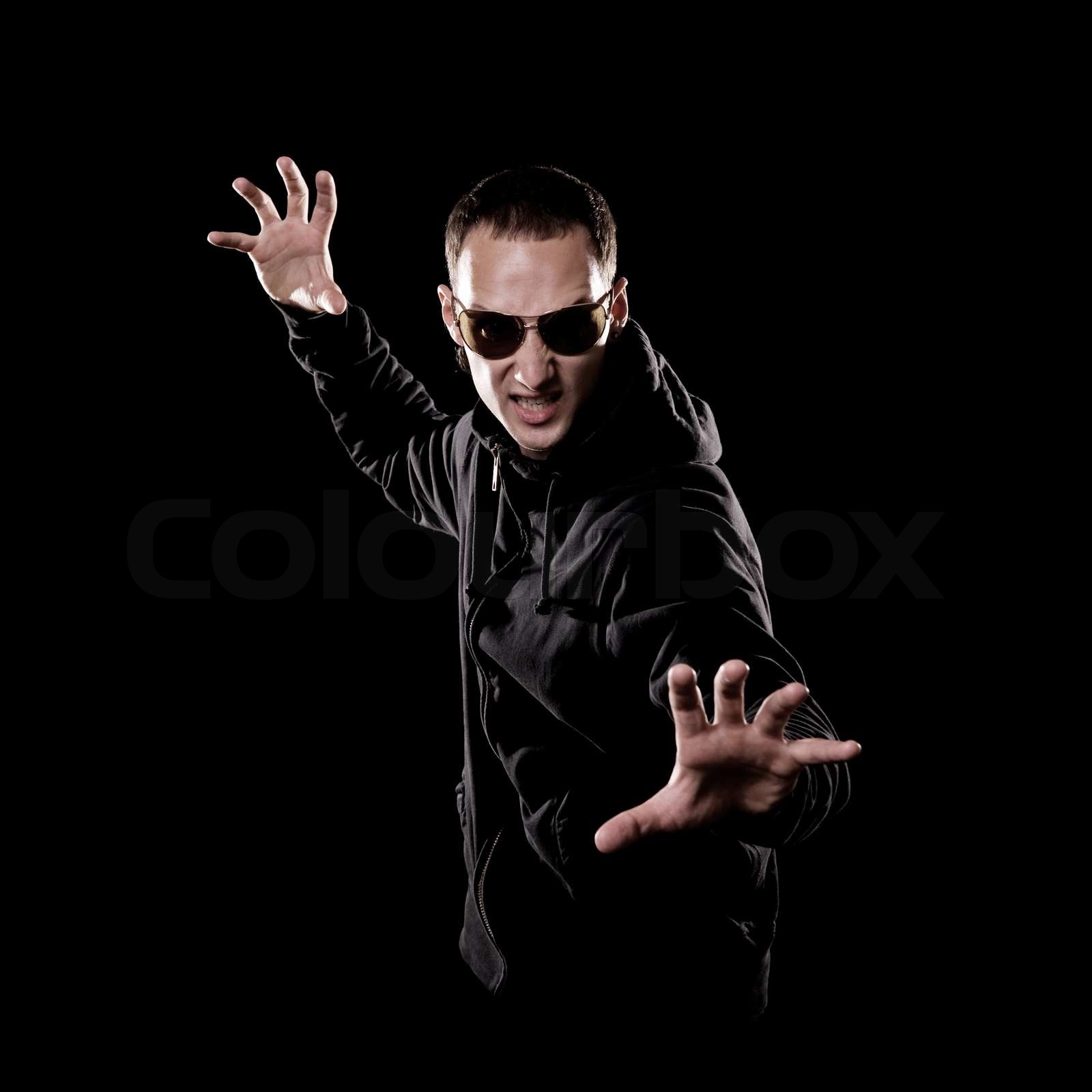 aggressive man with bared teeth | Stock image | Colourbox