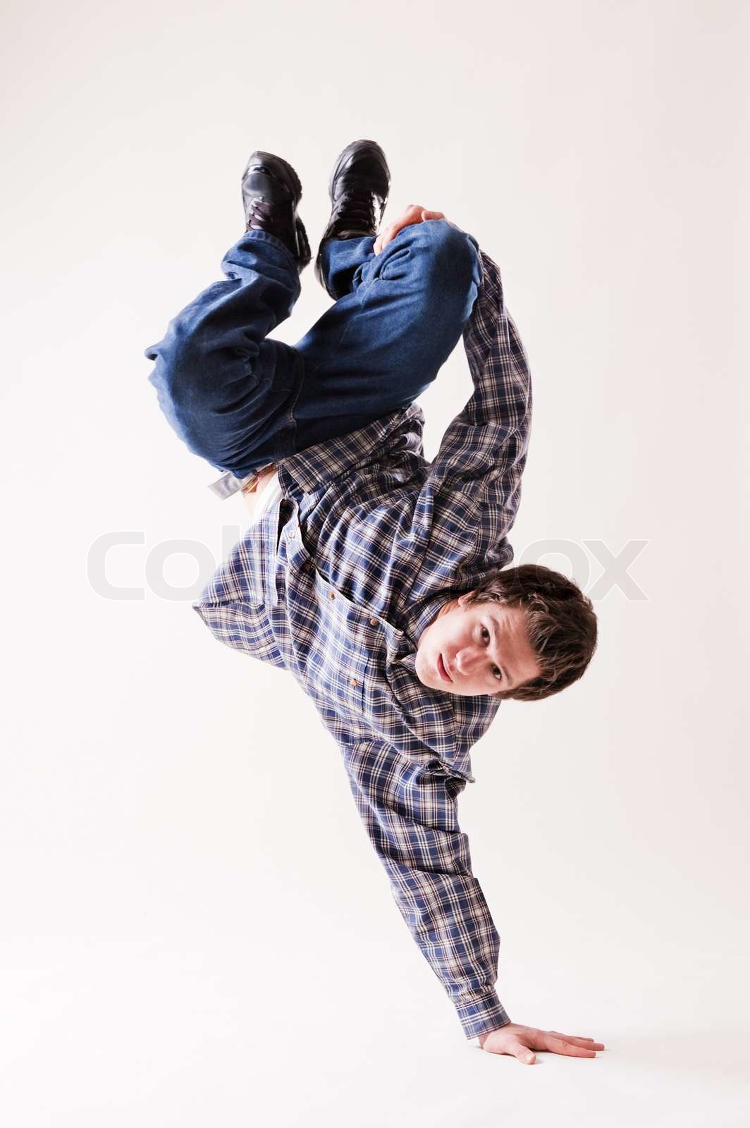 breakdancer standing on the hand | Stock image | Colourbox