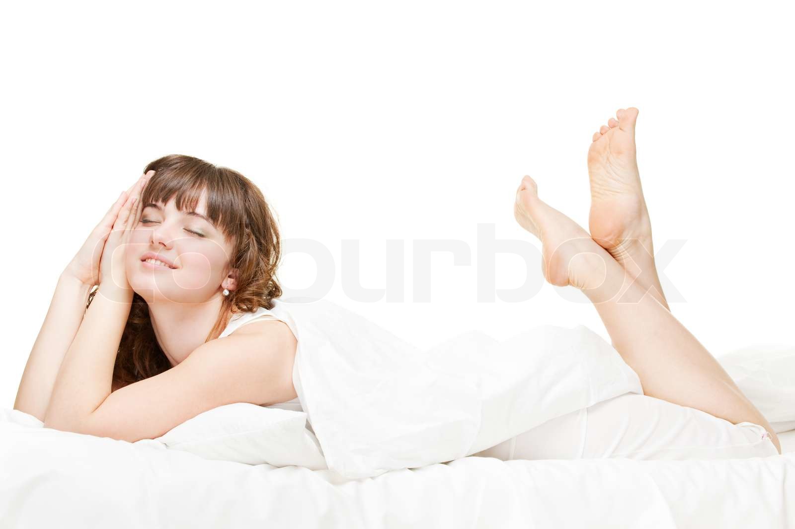 lovely young woman luxuriating | Stock image | Colourbox