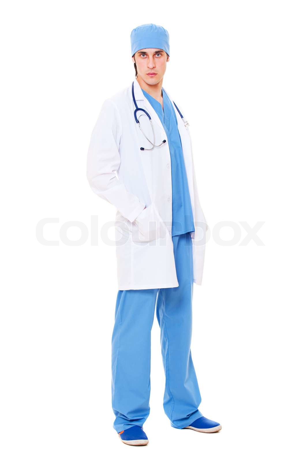 serious doctor in uniform | Stock image | Colourbox
