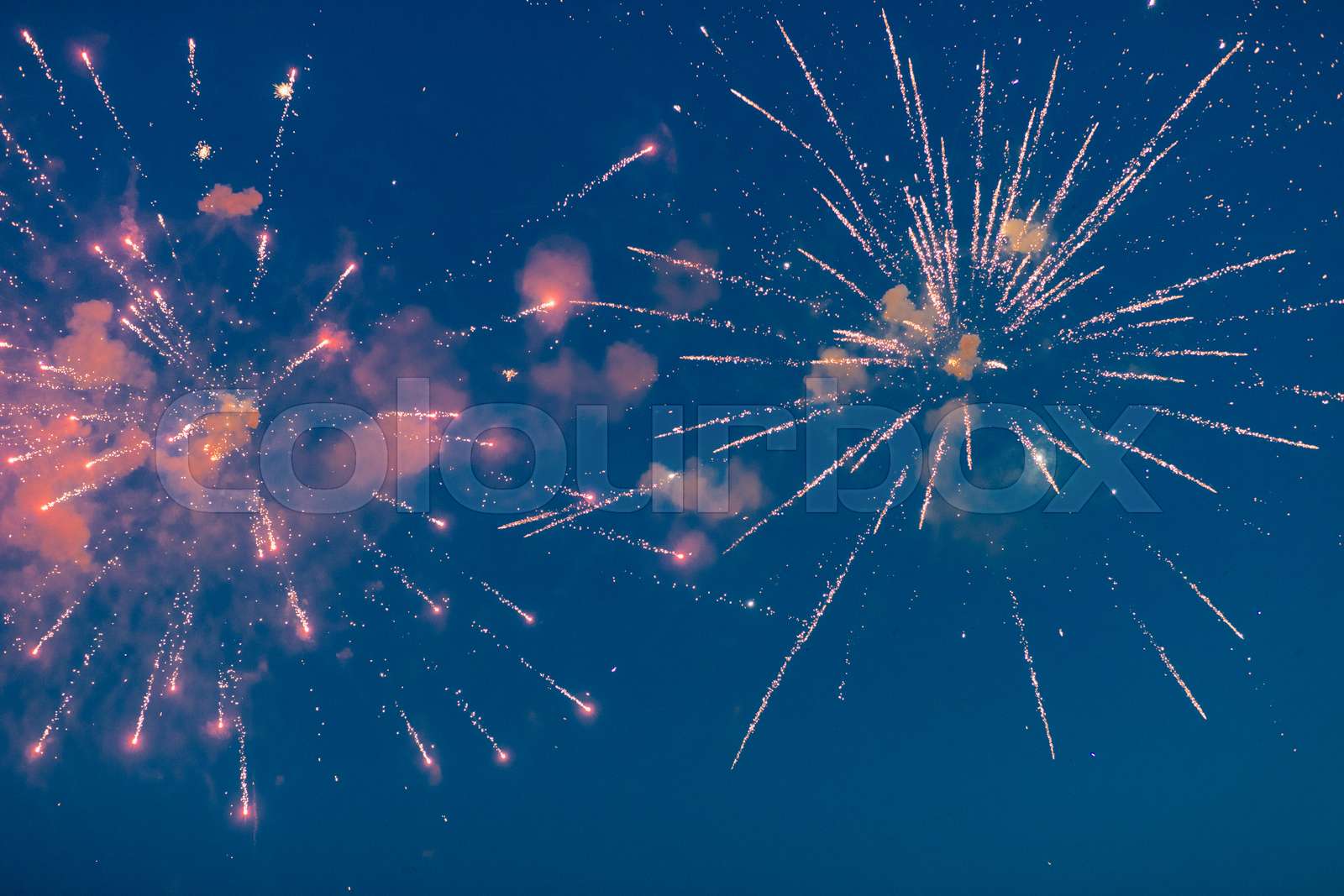 Spectacular Fireworks Show in Carnival or Holiday | Stock image | Colourbox