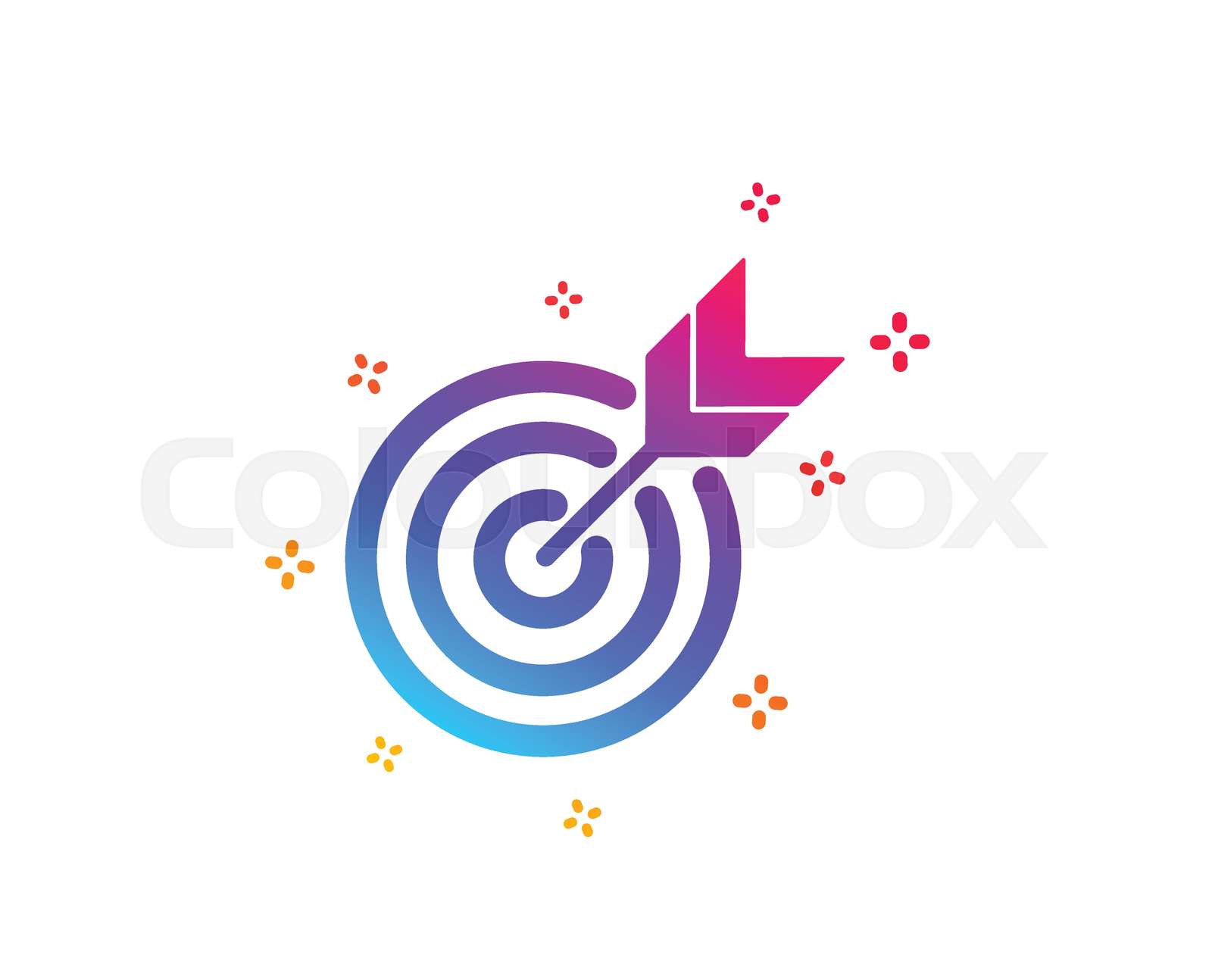 Target icon. Targeting strategy. Vector | Stock vector | Colourbox