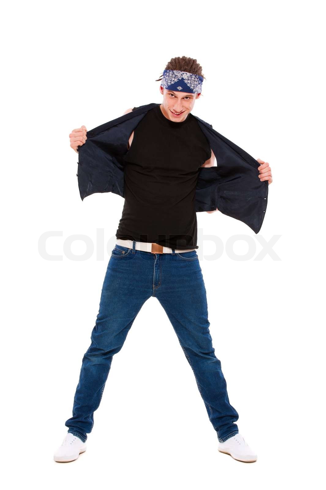 smiley hip-hop man | Stock image | Colourbox