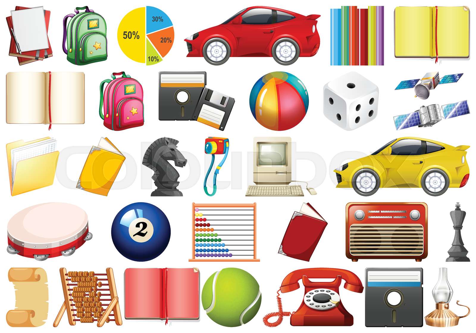 Set of different objects | Stock vector | Colourbox