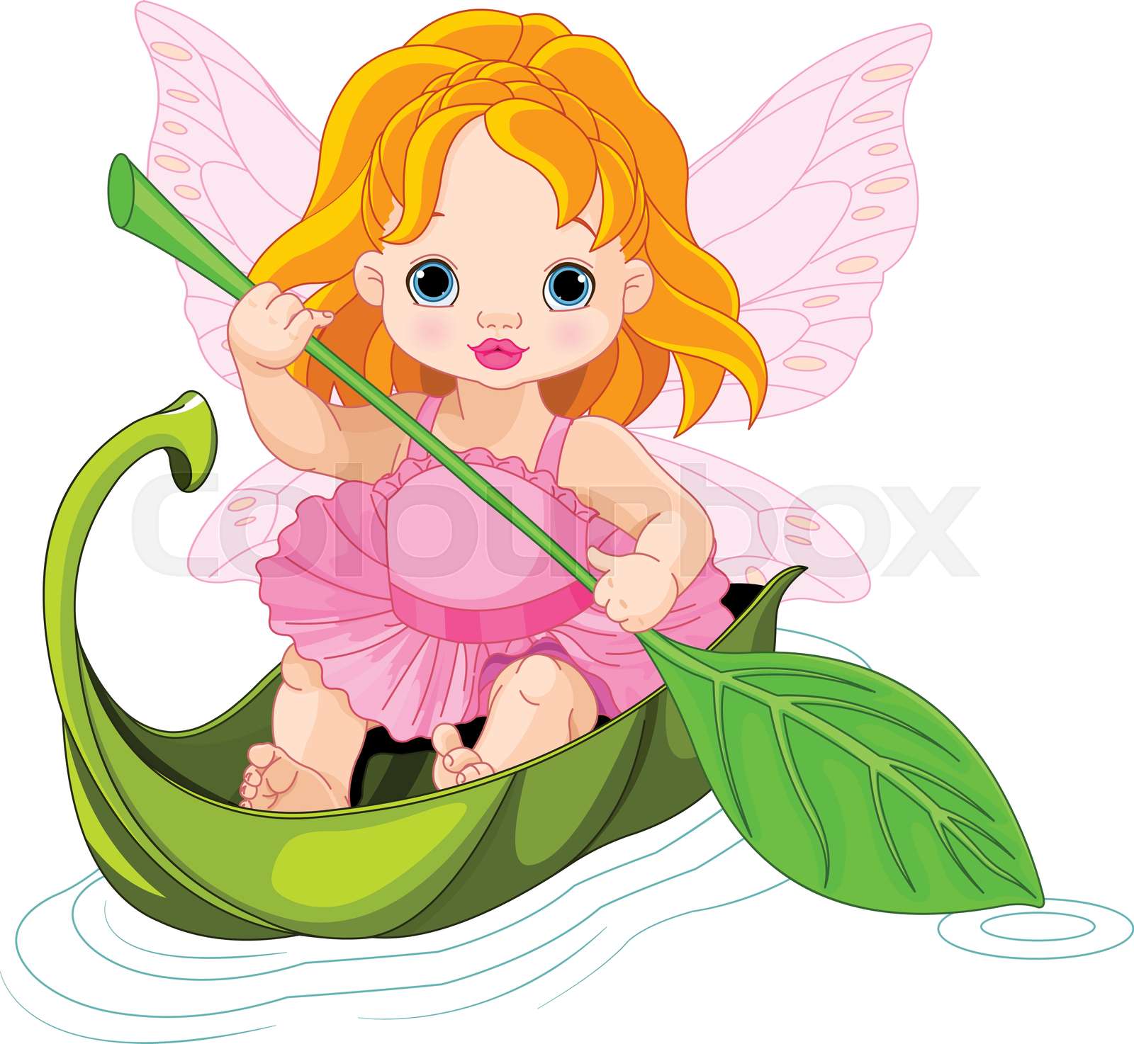Fairy Floats on a Boat | Stock vector | Colourbox