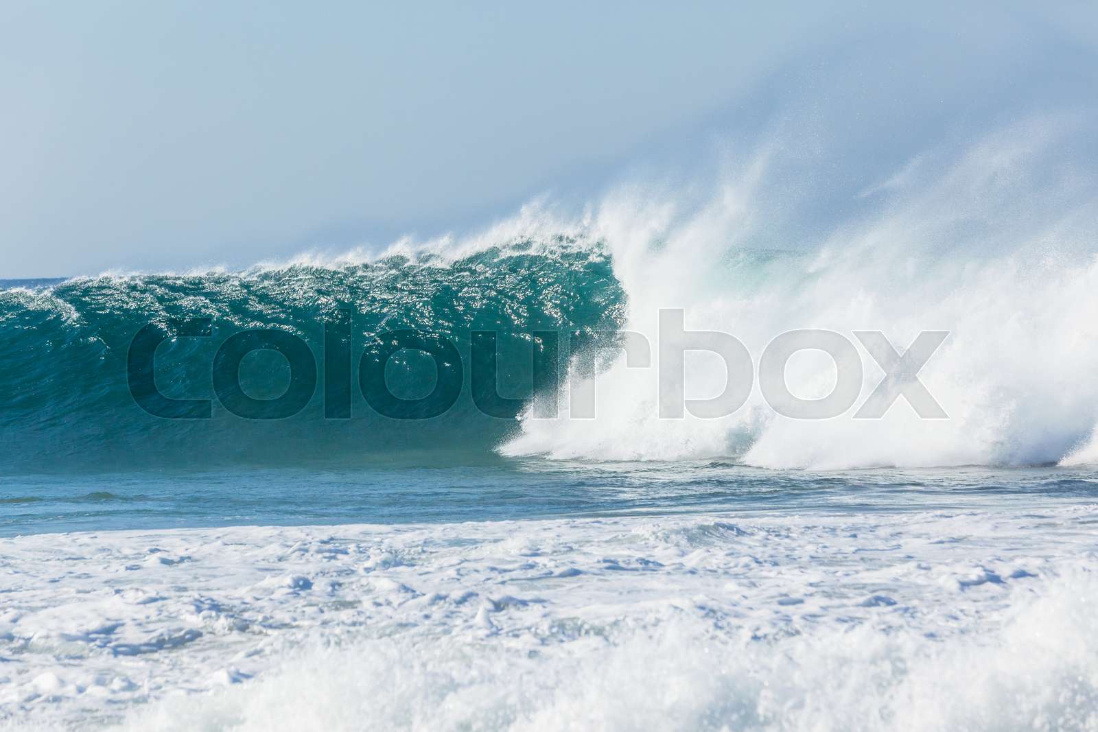 Ocean Blue Wave Spray | Stock image | Colourbox
