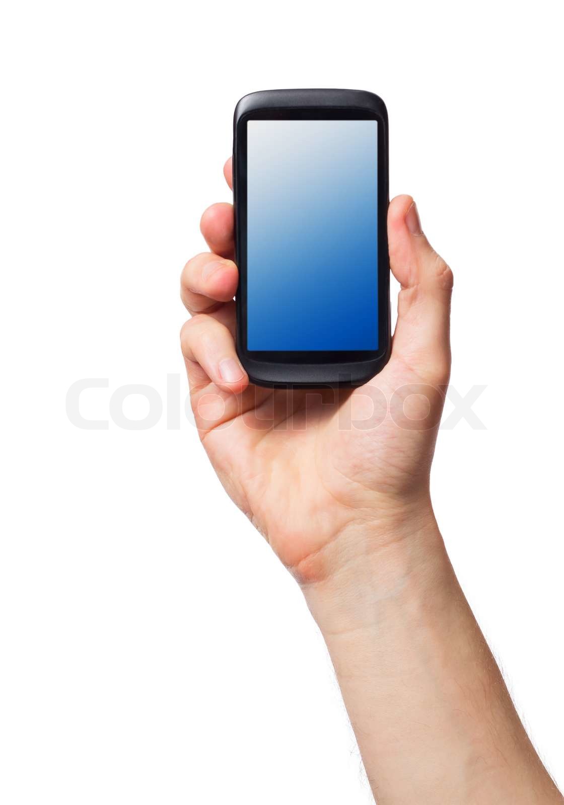 Handy Smartphone Mit Touchscreen Stock Bild Colourbox